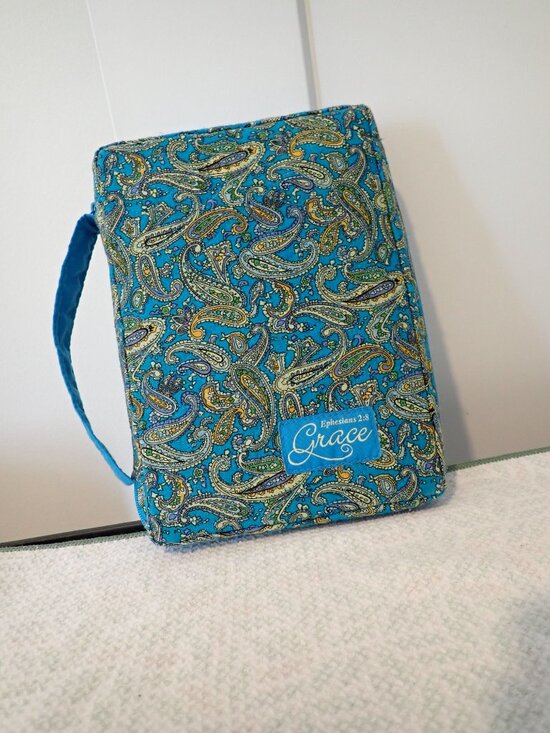 Gregg | Bags | Grace Paisley Print Quilted Bible Cover Bible Or Book ...